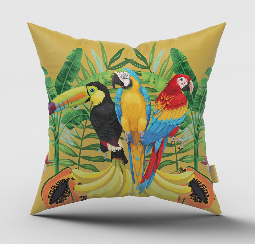 Paradise Birds Scatter Cover – Natural Selection