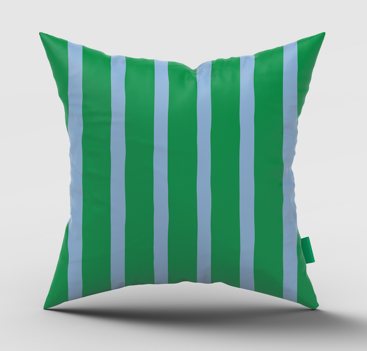 Paradise Stripe Green Scatter Cover – Natural Selection